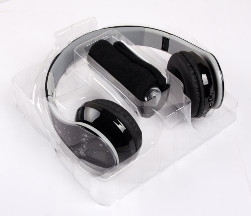 Beyution New Black Color Smart Stereo Hi-Fi Wireless Bluetooth Headphone-for All Tablet MID, Smart Cell Phone and All Bluetooth Device-with Retail Package, Best Gift!