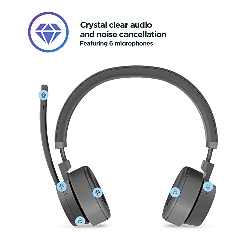 Lenovo Go - Wireless ANC Headset - Bluetooth Headset - Active Noise Cancelling - Rotatable Boom Mic - Microsoft Teams Certified