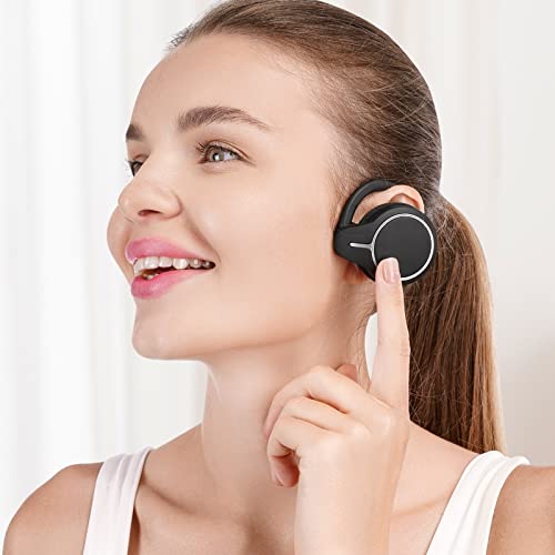 Cabor Over Ear Wireless Headphones Behind The Head β Soft Wrap Around Headphones with Microphone, 20-Hour Battery Life, Foldable for Workout, Office, Walking, and Running, Black