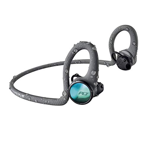 Plantronics BackBeat FIT 2100 Wireless Headphones, Sweatproof and Waterproof In Ear Workout Headphones, Grey - 212201-99 (Renewed)