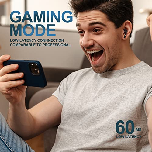WMWYMX Wireless Earbuds, Active Noise Cancelling Headphones in-Ear Bluetooth Headsets with 4 Mics 30hrs Playtime Fast Charging Premium Sound for Sports IPX8 Waterproof Gaming/Sleeping Earphones