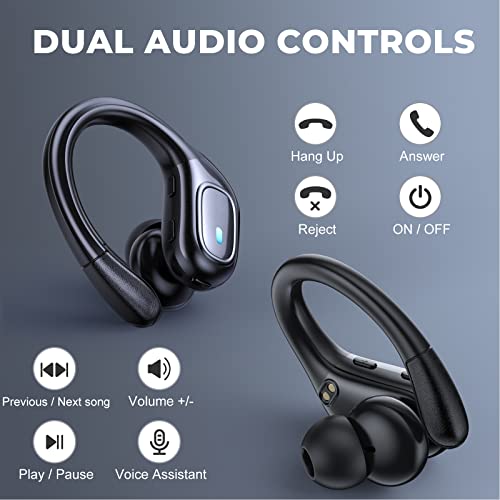 Wireless Earbuds,True Wireless Bluetooth 5.3 Earbuds,75H Playtime IPX7 Waterproof Headphones with LED Digital Display & CVC 8.0 Noise Cancelling Mic in-Ear Earphone for iPhone Android