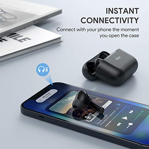 WMWYMX Wireless Earbuds, Active Noise Cancelling Headphones in-Ear Bluetooth Headsets with 4 Mics 30hrs Playtime Fast Charging Premium Sound for Sports IPX8 Waterproof Gaming/Sleeping Earphones