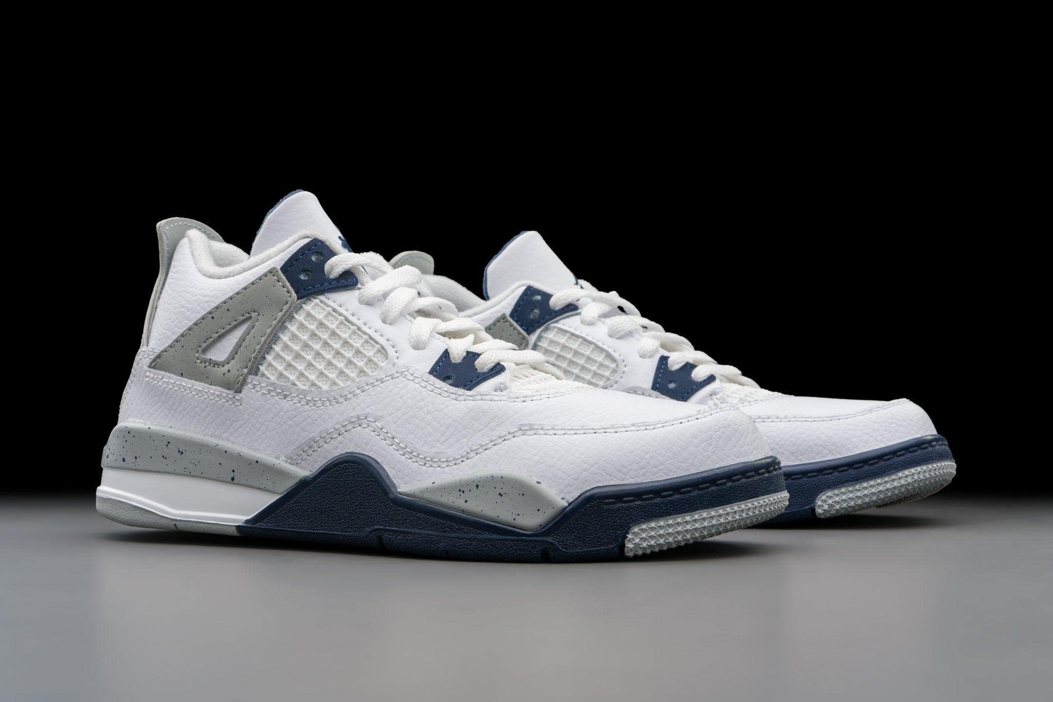Jordan Preschool Air 4 Retro PS BQ7669 140 Midnight Navy - Size 11.5C