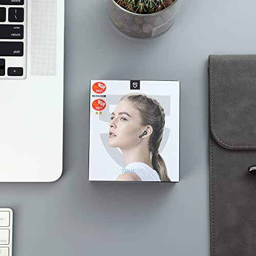 SoundPEATS Wireless Earbuds Bluetooth V5.2 Headphones with Qualcomm QCC3040 Wireless Earphones, TrueWireless Mirroring, 4-Mic Tech and cVc 8.0 Noise Cancellation, aptX Codec, Total 25 Hours - TrueAir2