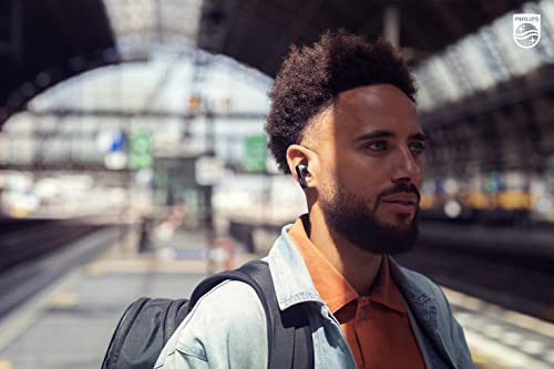 Philips T5506 True Wireless Headphones with Noise Canceling Pro (ANC PRO) and Up to 32hrs Playtime with Wireless Charging Case, Black
