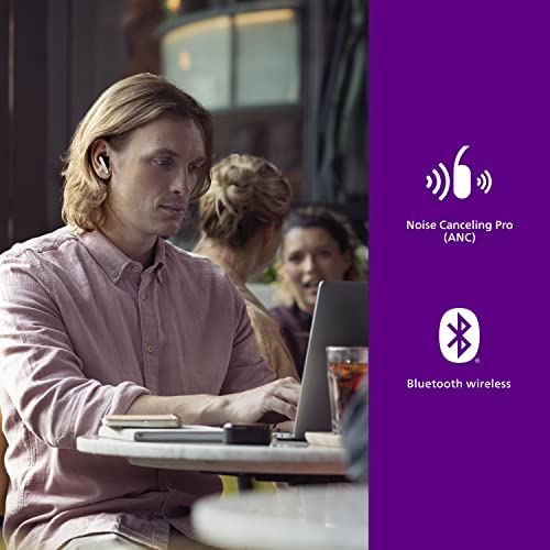 Philips T5506 True Wireless Headphones with Noise Canceling Pro (ANC PRO) and Up to 32hrs Playtime with Wireless Charging Case, Black