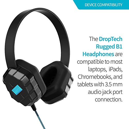 Gumdrop DropTech B1 Over-Ear Headphone. Designed for K-12 Students, Teachers and Classrooms β Drop Tested, Rugged and Reliable for an Enhanced Educational Learning Experience. Color β Black