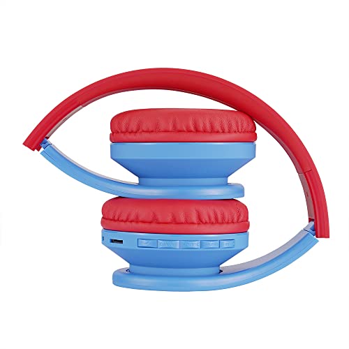 PowerLocus Bluetooth Headphones for Kids, Wireless Foldable Headphones Over Ear, Headphone with Microphone, 85DB Volume Limit, Wireless and Wired Headset with Micro SD, FM for Cellphones, Tablets, PC
