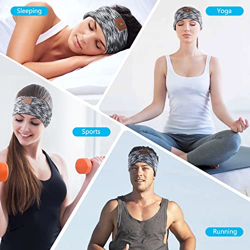 ZRUHIG Sleep Headphones Bluetooth Headband,Wireless Music Sport Headband Headphones with Ultra-Thin HD Speakers, Perfect for Side Sleeper,Running,Gift