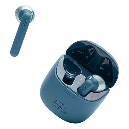 JBL - Tune 225TWS - True Wireless Bluetooth Earbuds - Blue - JBLT225TWSBLUAM (Renewed)