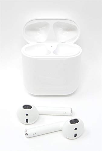 Apple MMEF2AM/A AirPods Wireless Bluetooth Headset for iPhones with iOS 10 or Later White - (Renewed)