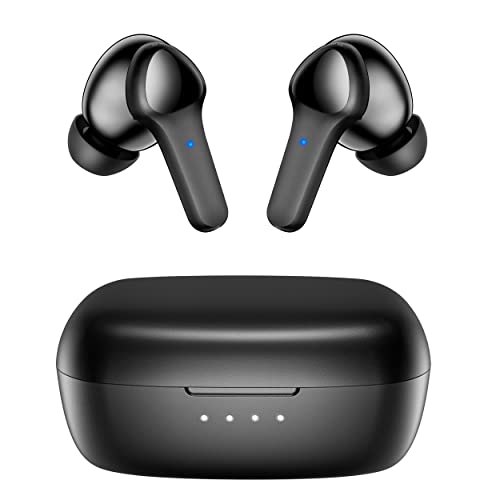 xiwxi Bluetooth Wireless Earbuds,Immersive Sound Premium Deep Bass Hi-Fi Stereo Headset IPX8 Waterproof Bluetooth 5.3 Ear Buds with 4 Mics Call Noise Cancelling Lightweight Earphones for iOS,Android