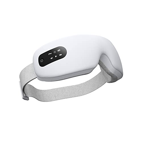 npkgvia The Eye Massager with Heat is Used to Relax and Reduce Eye Fatigue The Black Eye Bag is an Ideal Wearable Dildo (White, 19x14.5x9.8cm)