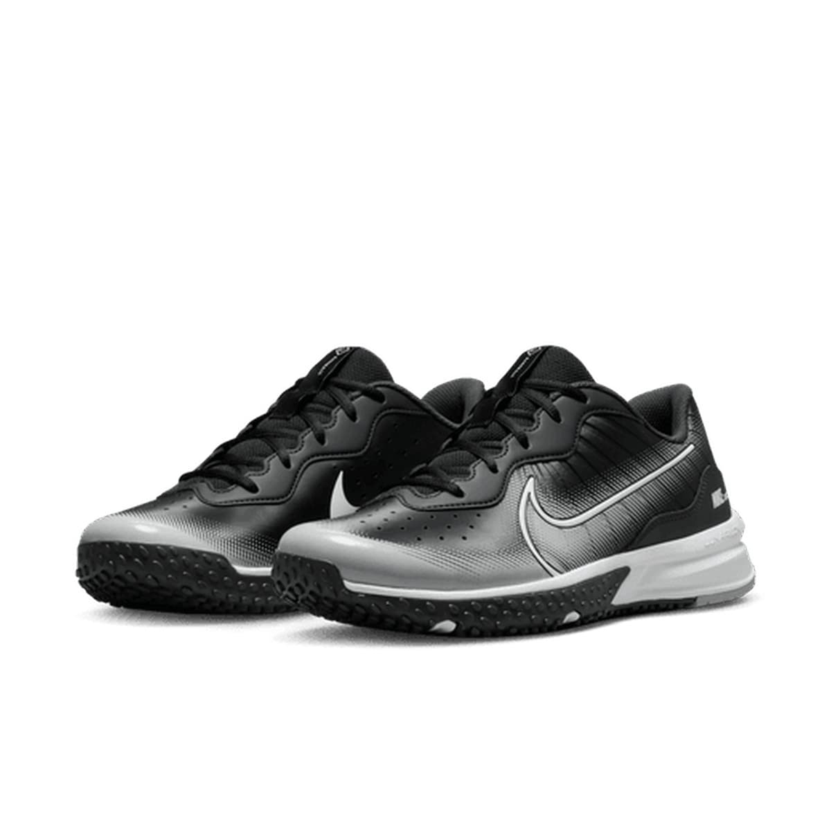 Nike mens Alpha Huarache Varsity 4 Baseball Turf nkDJ6518 Shoes, Black | Gray, 10