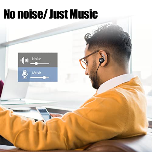 ADPROTECH USB C Headphones, Type C Earbuds Magnetic Wired Earphones with Microphone and Volume Control Compatible with Google Pixel Xiaomi Samsung Oneplus Sony MacBook Black