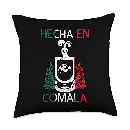 Mexican Pride Camisa Comala Colima Estado De Mexico Escudo Eagle Aguila Throw Pillow, 18x18, Multicolor