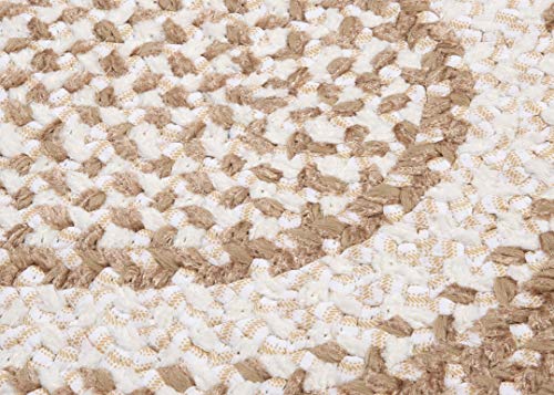 Colonial Mills Blokburst Braided Rug, 8x10, Natural Wonder