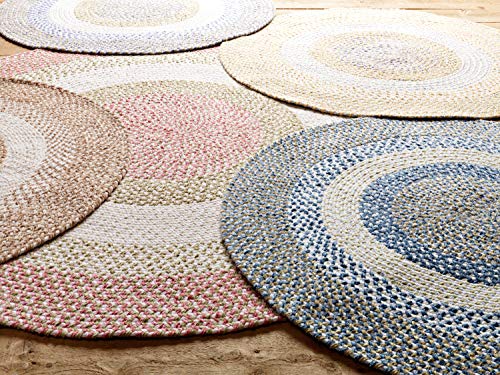 Colonial Mills Blokburst Braided Rug, 8x10, Natural Wonder