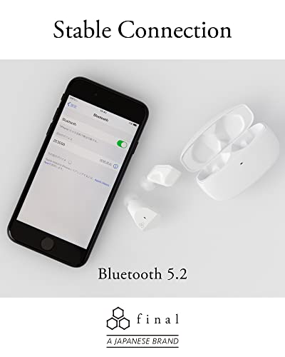 Final ZE3000 True Wireless Earbuds, Hi-Fi Sound Quality, Maximum 35 Hours Music Playback, IPX4, aptX Adaptive, Touch Sensor, Support Lossless Music Format, Designed in Japan (Black)