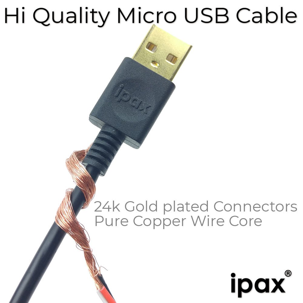 2x 1Ft Short Micro-USB to USB2.0 Fast Charging Cable Cord Compatible with Samsung Galaxy S7 S6 Edge Plus CDMA LTE, S4 i9190/i9192/I9195/i9195i, S3/S2/J7/J5/J3/J2/A7/A5/A3, Motorola Nexus6 Nexus7