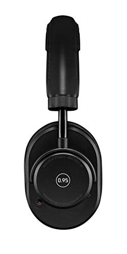 MASTER & DYNAMIC MW65 Active Noise-Cancelling (ANC) Wireless Headphones β Bluetooth Over-Ear Headphones with Mic, Leica -Black