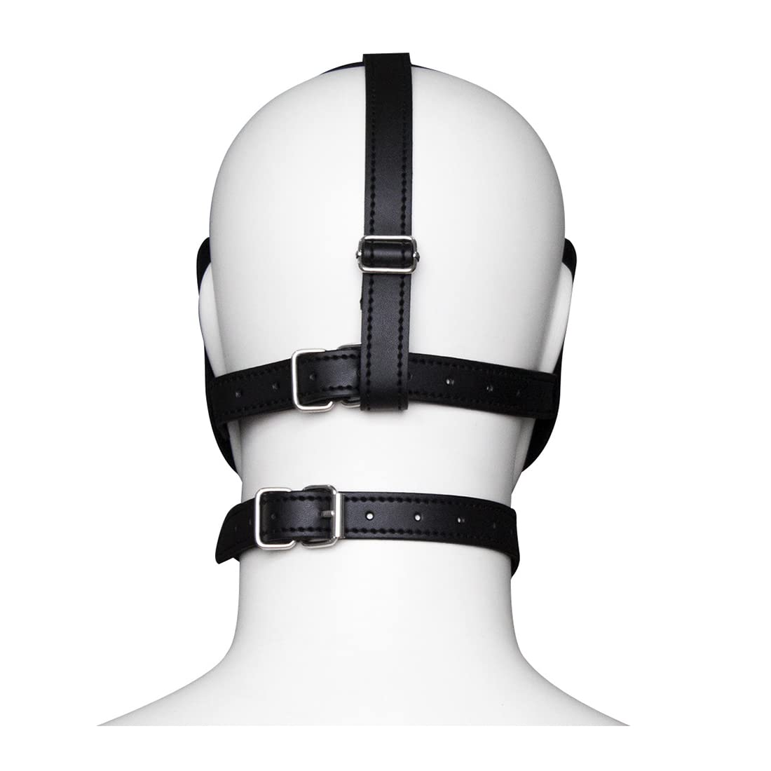 JCAKES Leather Head Masks Hollow Out Eyes Head Hood Cosplay Bar Stage Head Harness Masks Accessory