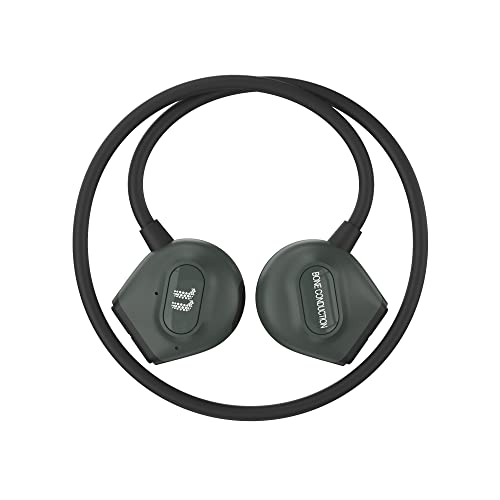 DOBVDLA ULlife Bone Conduction Headphones Lightest Sweatproof Headset Bluetooth 5.3 Sport Headphones with Mic, Foldable Wireless Open Earphones for Running with Ear Hooks