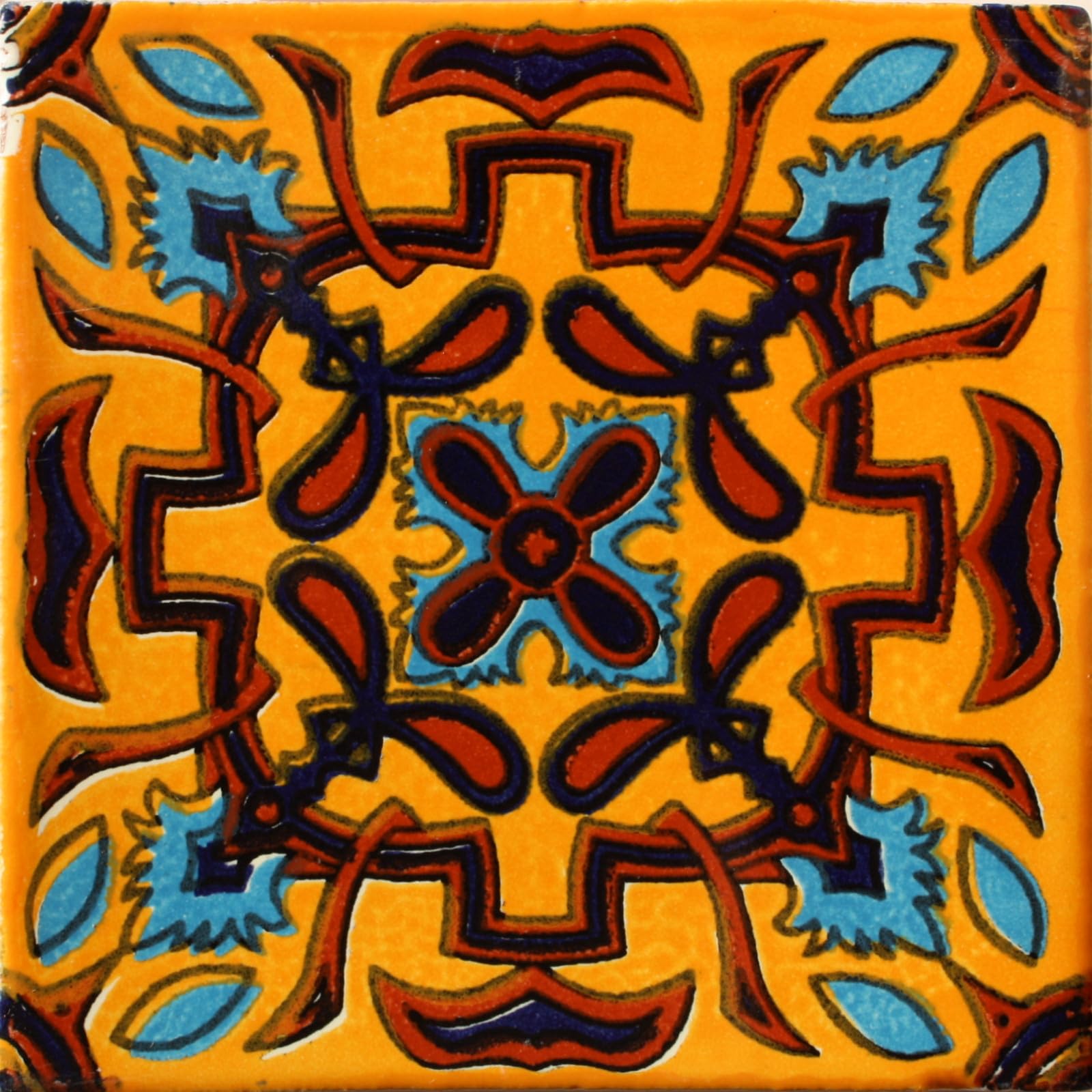 2x2 36 pcs Comala Talavera Mexican Tile