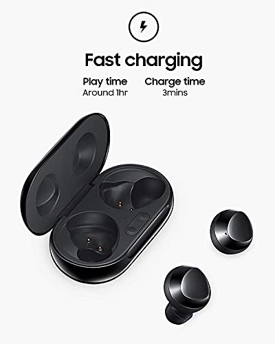 SAMSUNG Galaxy Buds+ Plus R175, True Wireless Earbuds Bluetooth 5.0 Wireless Charging Case, 10W Fast Wireless Qi Charging Pad Black β US Version (Renewed)