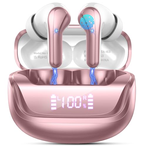 Donerton Wireless Earbuds Headphones Earphones with Charging Case, in Ear Headset IP7 Waterproof Earbud