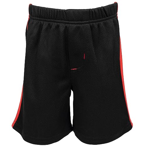 Power Rangers Little Boys Graphic T-Shirt and Mesh Shorts Outfit Set Black/Red 6