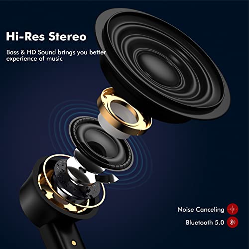 Bluetooth 5.3 Headphones for Samsung Z Fold 4 Flip 3 True Wireless Earbuds Stereo Sound Noise-canceling in-Ear Earphones Mic for iPhone 14 Pro Max 13 12 Galaxy S23 S22 S21 S20 iPad 10 Air Pixel 7 Pro