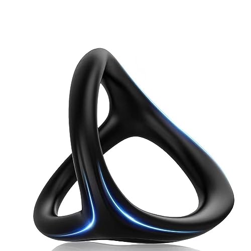 Cock Ring for Male for Sex Penis Rings for Couple Sex Silicone Cock Rings Adult Sensory Toy Penis Ring Soft Silicone Couple Cock Ring for Men Sexual Wellness Hoodies Black Q519t