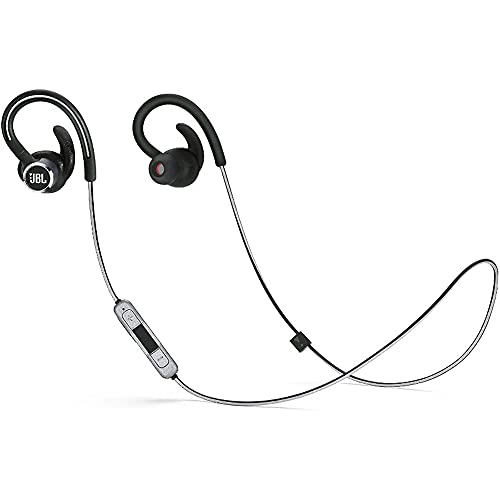 JBL Lifestyle Reflect Contour 2 Sweatproof Wireless Sport in-Ear Headphones - Black (Renewed)