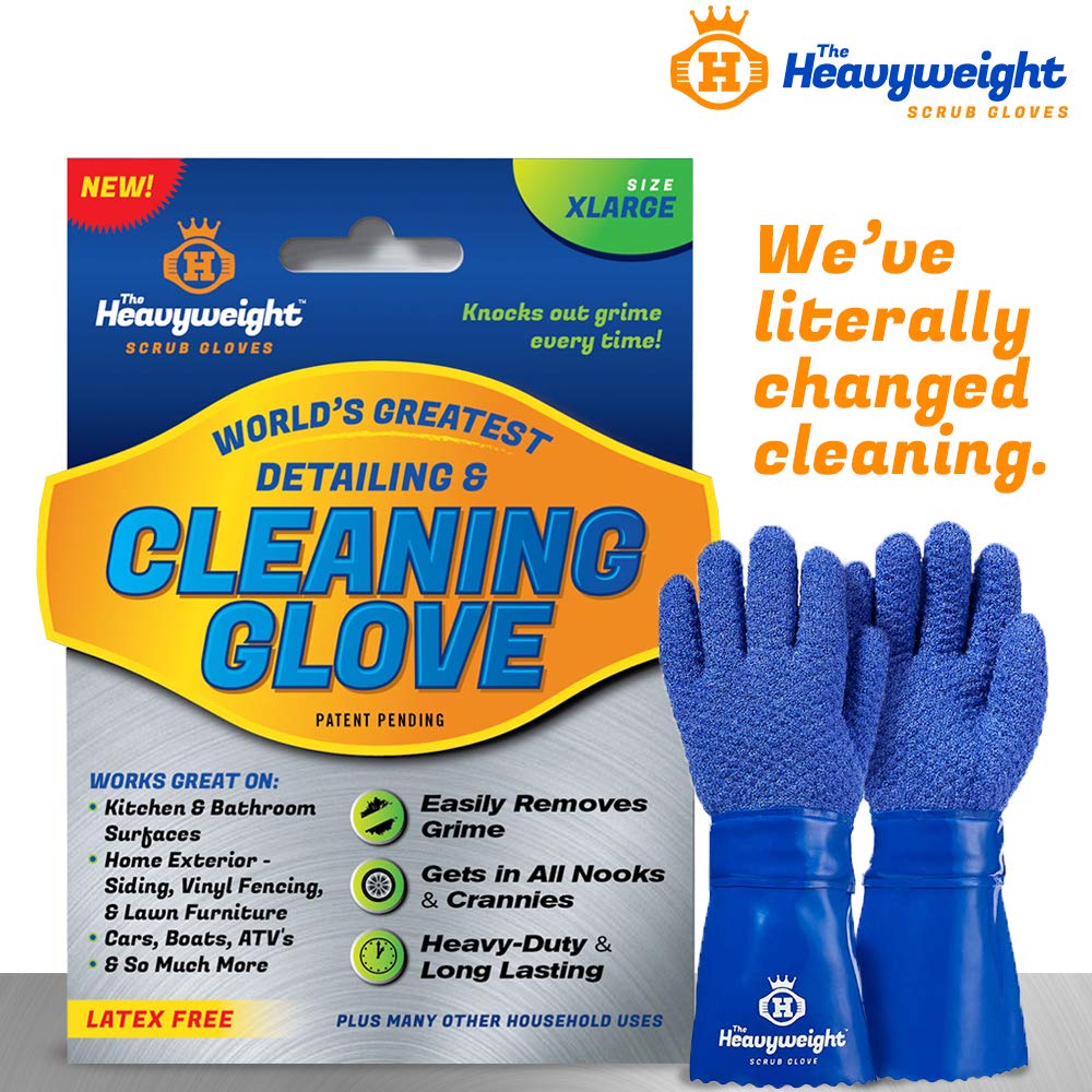 The Heavyweight Scrub Gloves – Blue - Regular