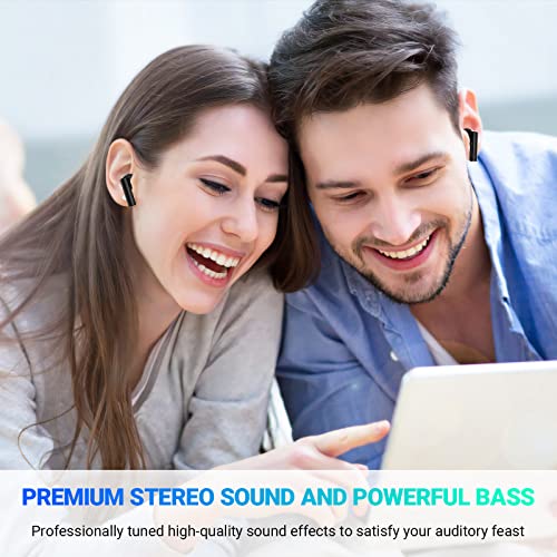 Wireless Earbuds for Galaxy S22 Ultra, HGCXING Noise Cancelling Touch Control Sweatproof True TWS Headphones Bluetooth 5.3 HiFi Stereo Earphone with Mic Headset for iPhone 13 Pro Samsung S21 FE Z Flip