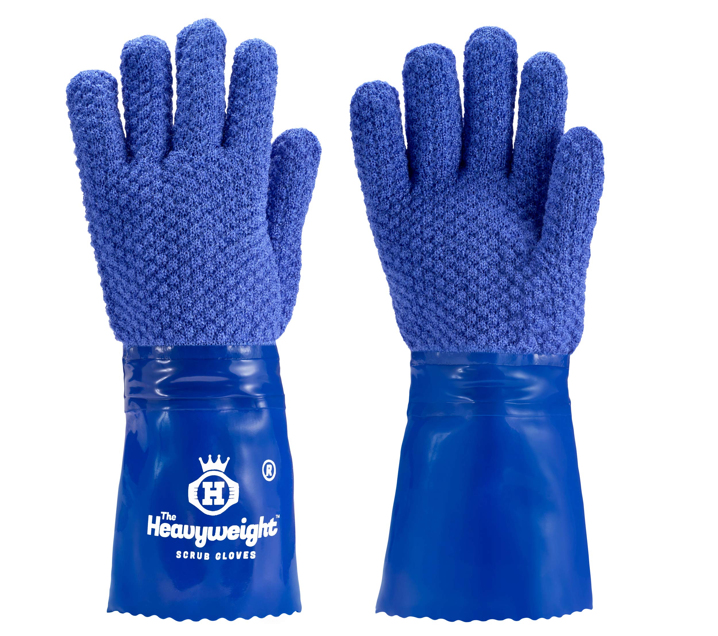 The Heavyweight Scrub Gloves – Blue - Regular
