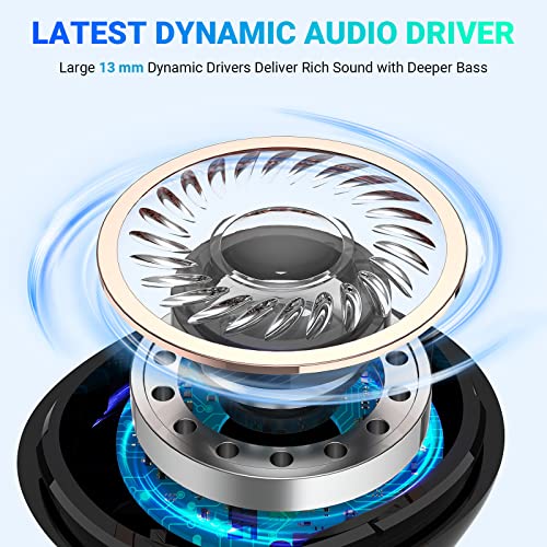 Wireless Earbuds for Galaxy S22 Ultra, HGCXING Noise Cancelling Touch Control Sweatproof True TWS Headphones Bluetooth 5.3 HiFi Stereo Earphone with Mic Headset for iPhone 13 Pro Samsung S21 FE Z Flip