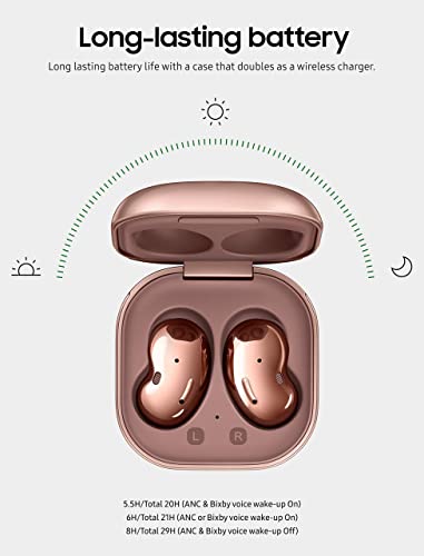Samsung Galaxy Buds Live True Wireless Earbud Headphones - Mystic Bronze (Renewed)