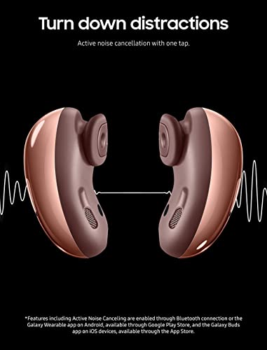 Samsung Galaxy Buds Live True Wireless Earbud Headphones - Mystic Bronze (Renewed)