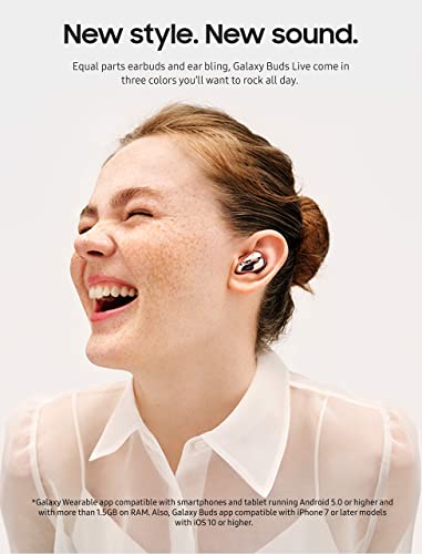 Samsung Galaxy Buds Live True Wireless Earbud Headphones - Mystic Bronze (Renewed)