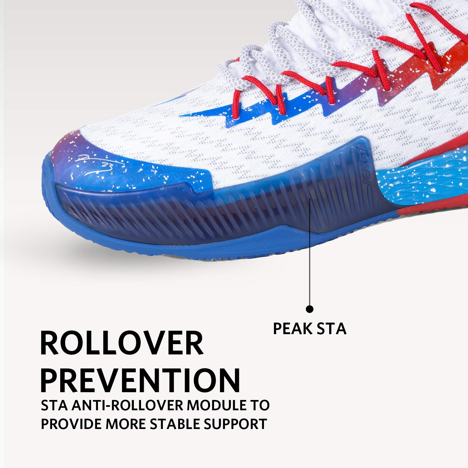 PEAK Men's Basketball Shoes Lightning Sport Shoes for Basketball, Running, Walking