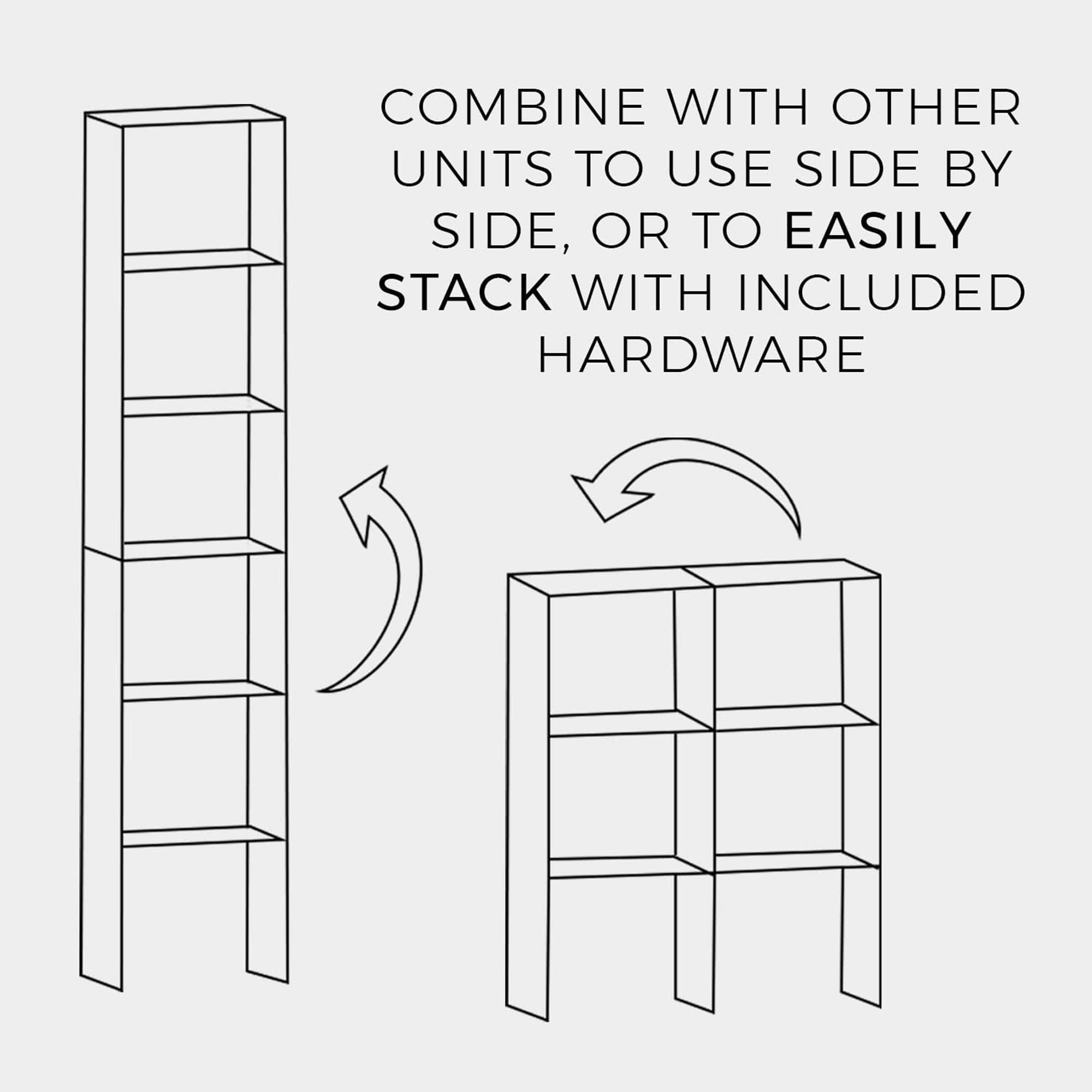 ClosetMaid 895600 Decorative Home Stackable 2-Cube Organizer Storage 31-Inch, Espresso (2 Pack)
