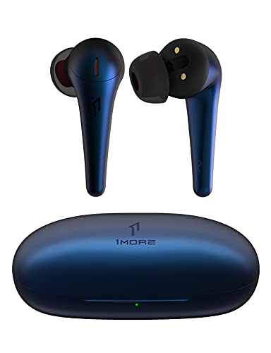 1MORE ComfoBuds Pro Noise Cancelling Earbuds, ANC True Wireless Earbuds Bluetooth 5.0, Multi Modes, Personalized EQ, 6 Mics, 28H Playtime, Fast Charge, in Ear Bluetooth Headphones, Blue