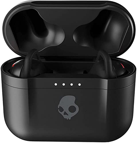 Skullcandy Indy Fuel True Wireless In-Ear Bluetooth Earbuds Compatible with iPhone and Android / Wireless Charging Case and Mic / Great for Gym, Sports, and Gaming, IP55 water dust Resistant - Black
