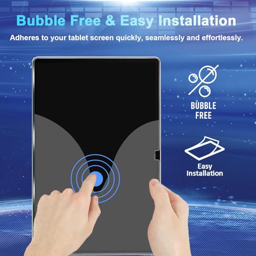 CWQZGUF 2 Pack Galaxy Tab S7 FE/S9 Plus/S8 Plus/S7 Plus 12.4 Inch Tempered Glass Screen Protector, 9H Hardness, High Clarity, Anti-Shatter, Bubble Free for Samsung Galaxy Tab S7 FE 5G/S9 Plus/S8