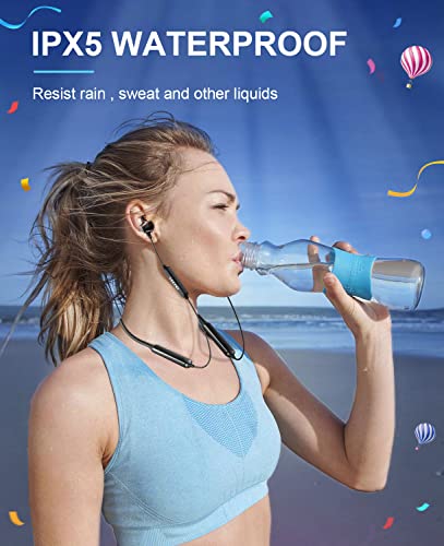 Tecno B1 Bluetooth Headphones, Bluetooth Earbuds Wireless with 38Hrs Playtime, Wireless Bluetooth Headphones for Sports, Sweatproof & IPX5 Waterproof Wireless Headphones(Black)
