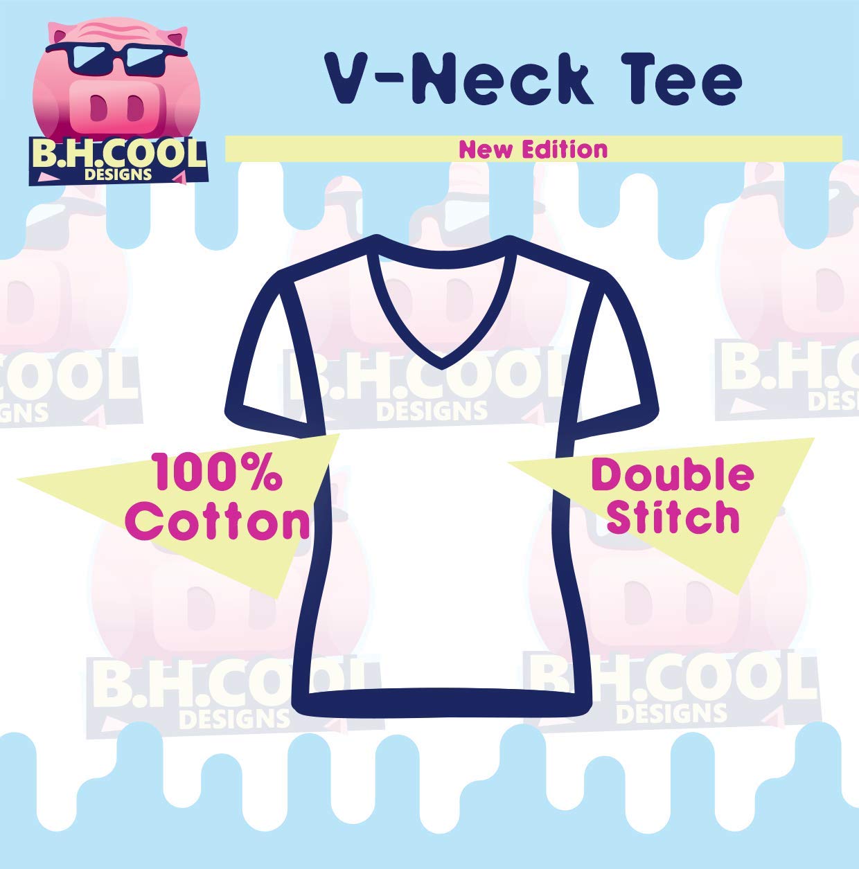 BH Cool Designs got dildo? - Women's Soft & Comfortable Deep V-Neck T-Shirt, Black, XX-Large