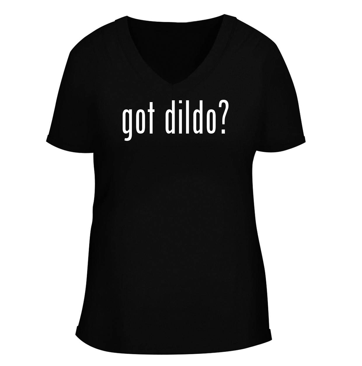 BH Cool Designs got dildo? - Women's Soft & Comfortable Deep V-Neck T-Shirt, Black, XX-Large